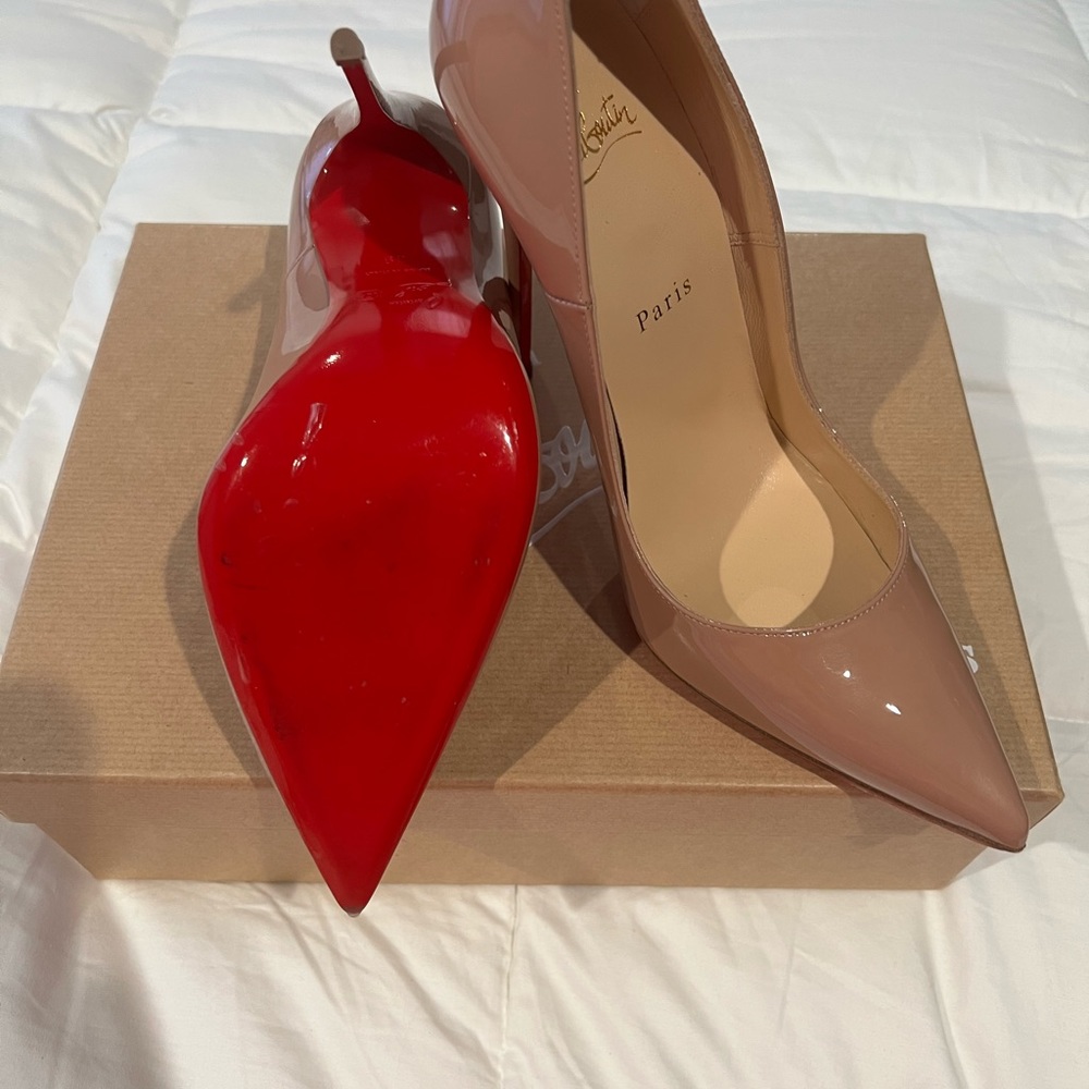 Christian Louboutin Women's So Kate 120 Patent- Nude - Gem